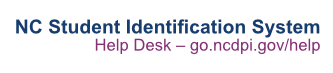 NC Student Identification System
